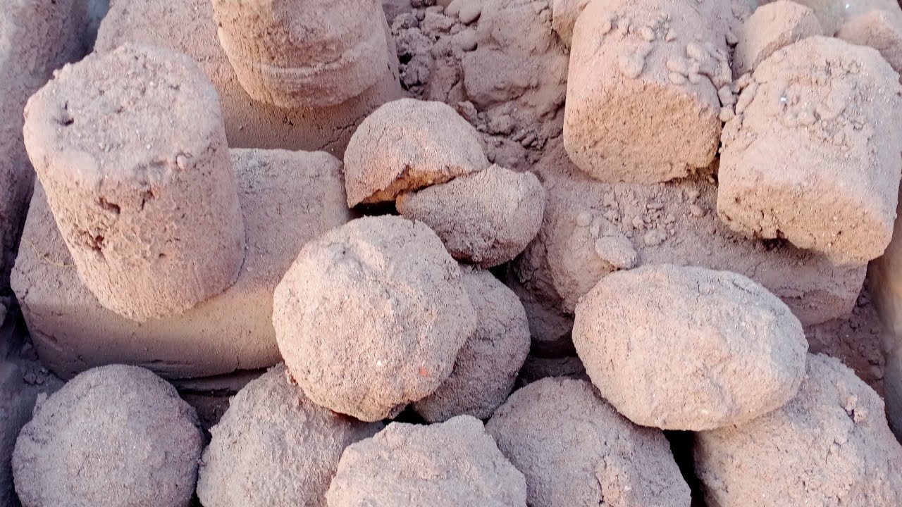 ASMR: Pure Red Sand Floor Clay pot Crumbling #asmr #clay #asmrsand ...