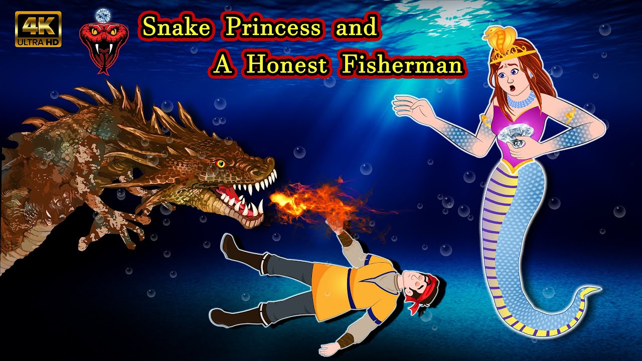 Story of a Snake Princess and an Honest Fisherman | Story in English | Moral Story | - YouTube