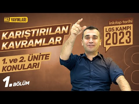 İnkılap Tarihi Karıştırılan Kavramlar 1. Ve 2. Ünite (Bir Kahraman Doğuyor ve Milli Uyanış) LGS 2023