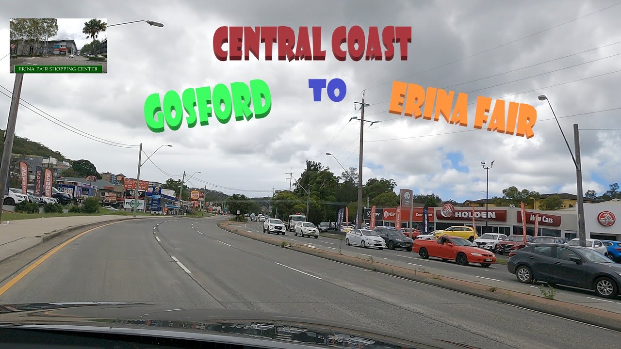 Central Coast New south wales/ Gosford to Erina Fair/ Australia - YouTube