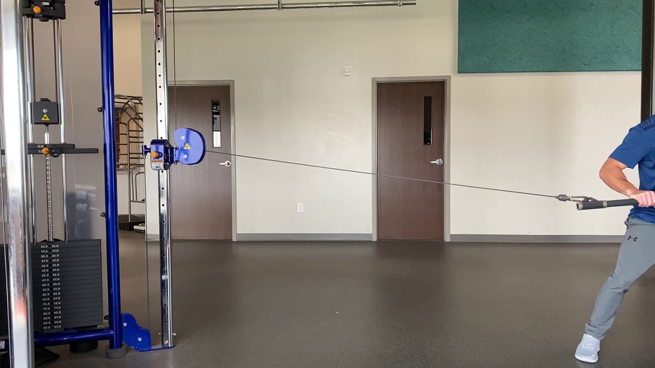 Cable Lateral Shuffle - YouTube