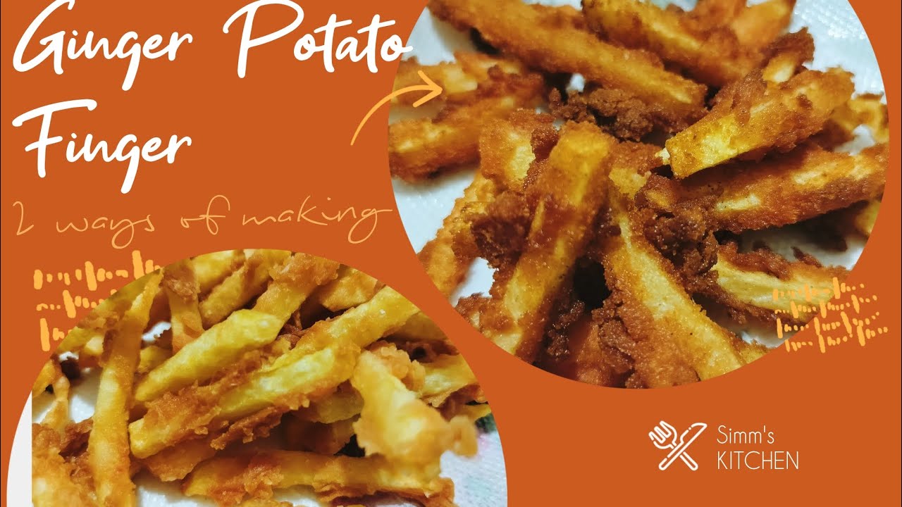 crispy Ginger Potato Finger #potatorecipe #trending #crispy #ipl2024 # ...