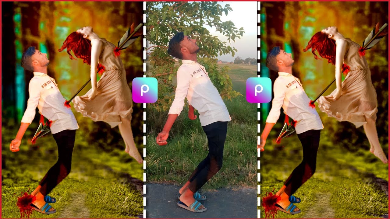Sad photo editing || broken heart photo editing || PicsArt broken heart ...