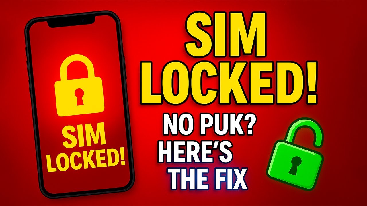 Unlock mobile network with your PUK code - explained - YouTube