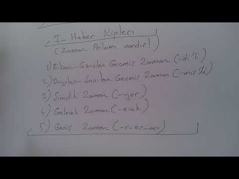 KİP EKLERİ BASİT VE BİRLEŞİK ZAMANLI FİİLLER