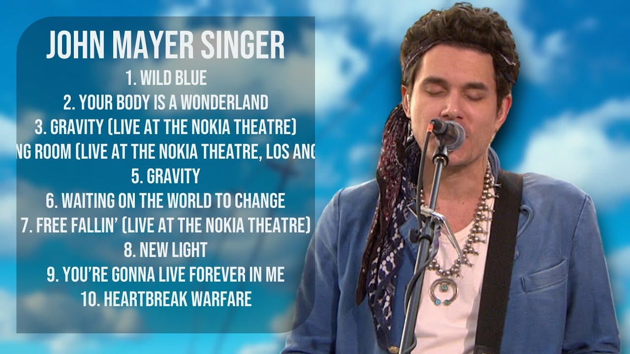 John Mayer Singer-Year's essential hits anthology-Leading Hits ...
