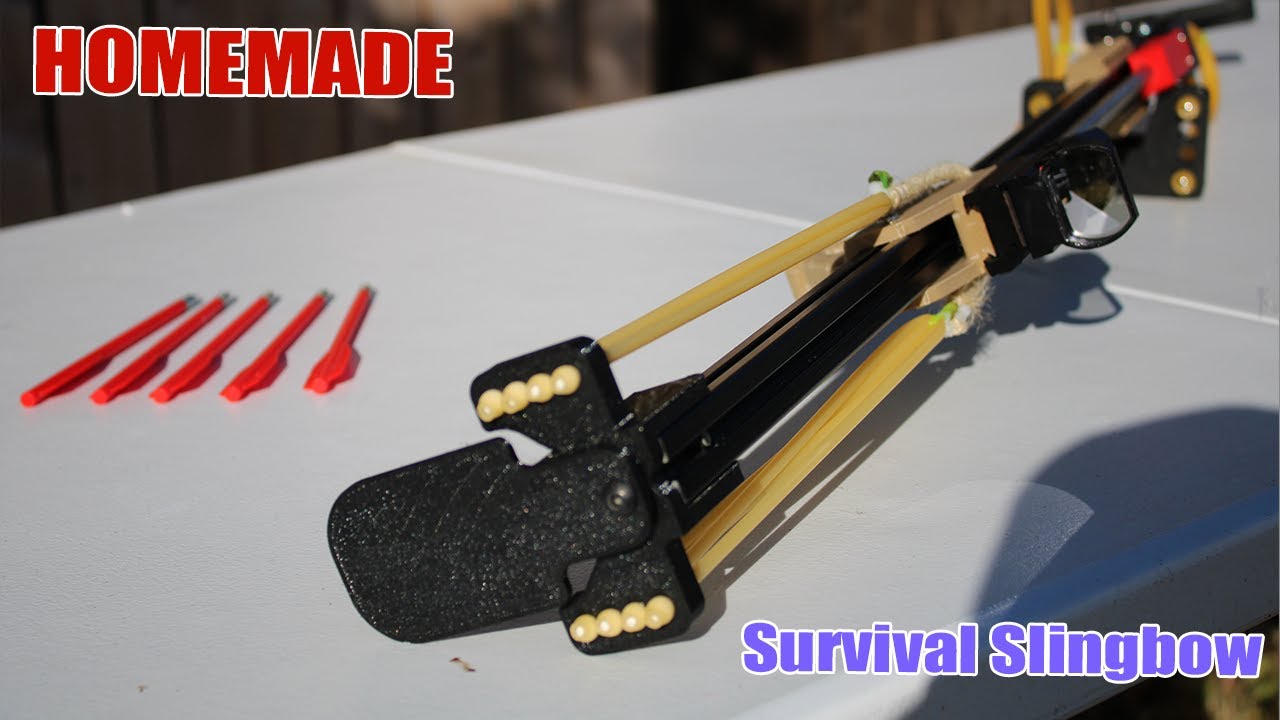 Homemade Survival Slingbow | Hunting | Archery Game | 3Dprinting Tool ...