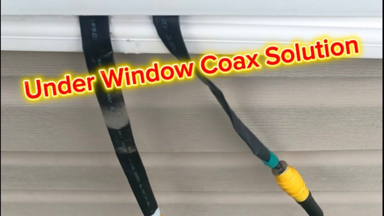 Under The Window Coax Solution RG316 - YouTube