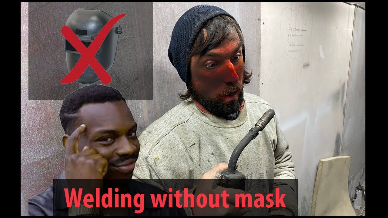 Welding without mask like a PRO! :) - YouTube