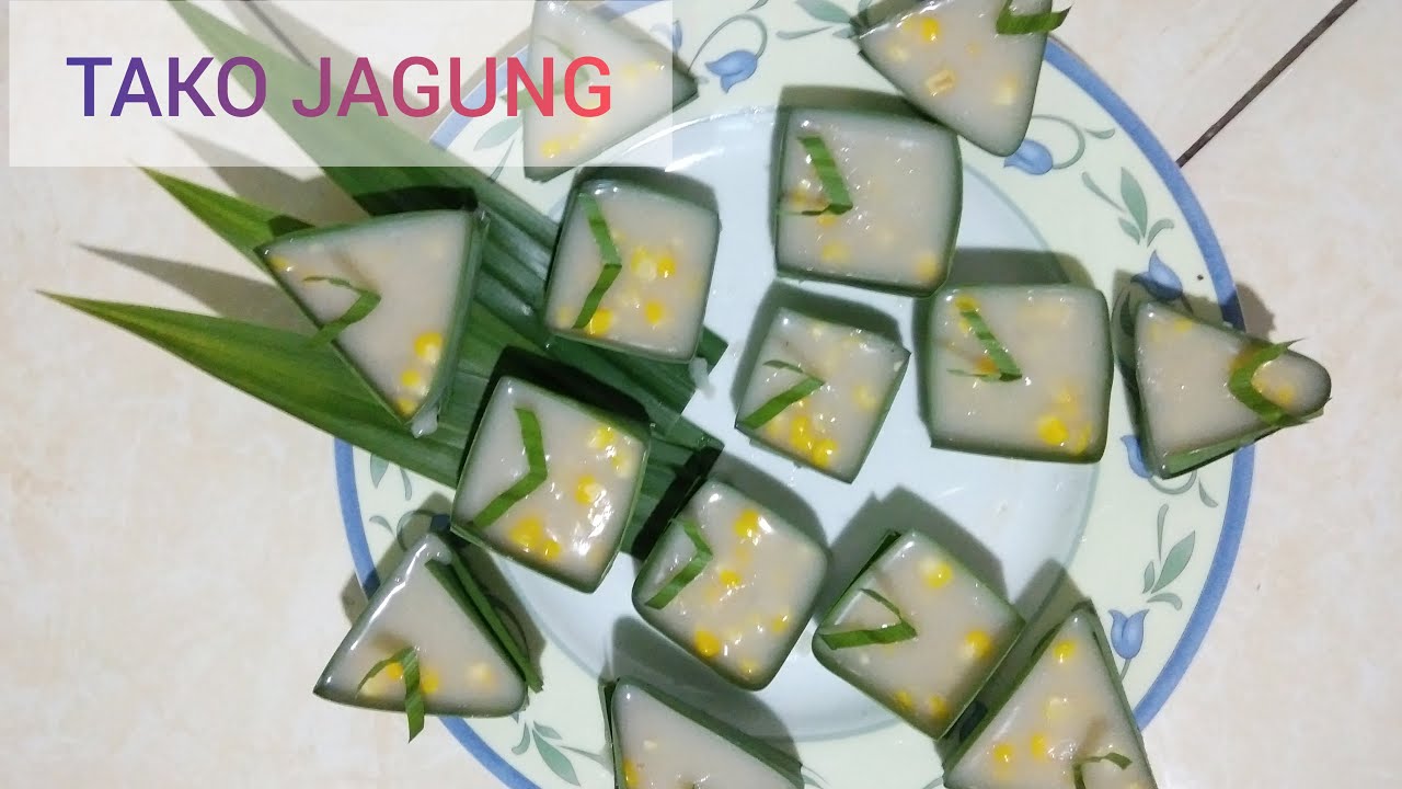 Cara membuat kue TAKO JAGUNG || TALAM sangat lembut dan anti gagal ...