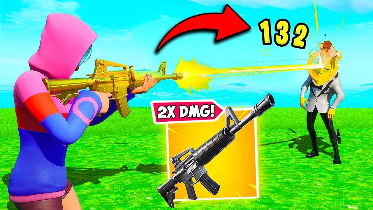 *INSANE* 2X DAMAGE ASSAULT RIFLE!! - Fortnite Funny Fails and WTF ...