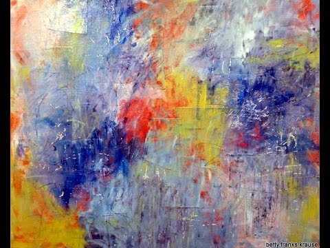 Abstract painting process - YouTube