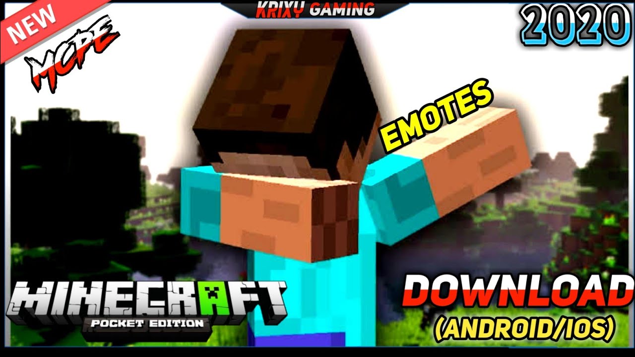 HOW TO DOWNLOAD MINECRAFT NEW DANCING EMOTES MOD IN MINECRAFT PE FOR ...
