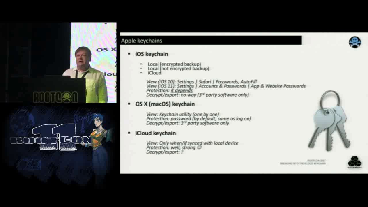 Breaking into the iCloud Keychain by: Vladimir Katalov - YouTube