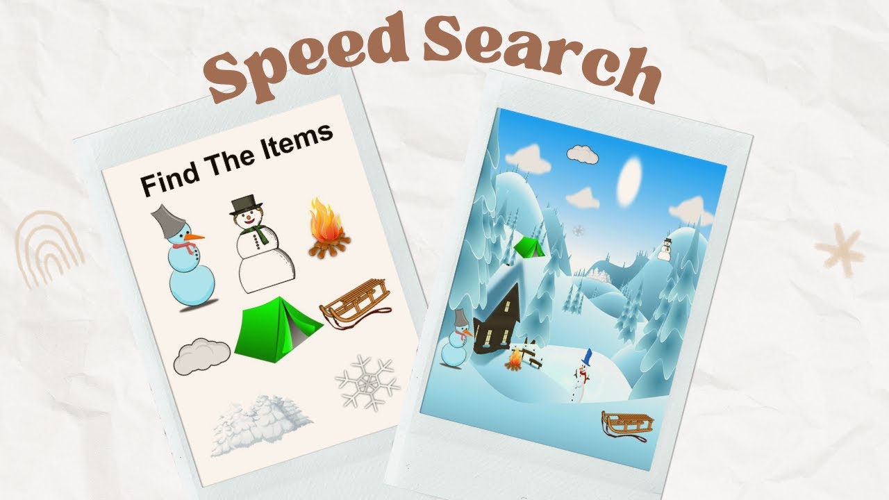 Speed Search The Game Where You Have 1 Minute To Find The Hidden Item ...