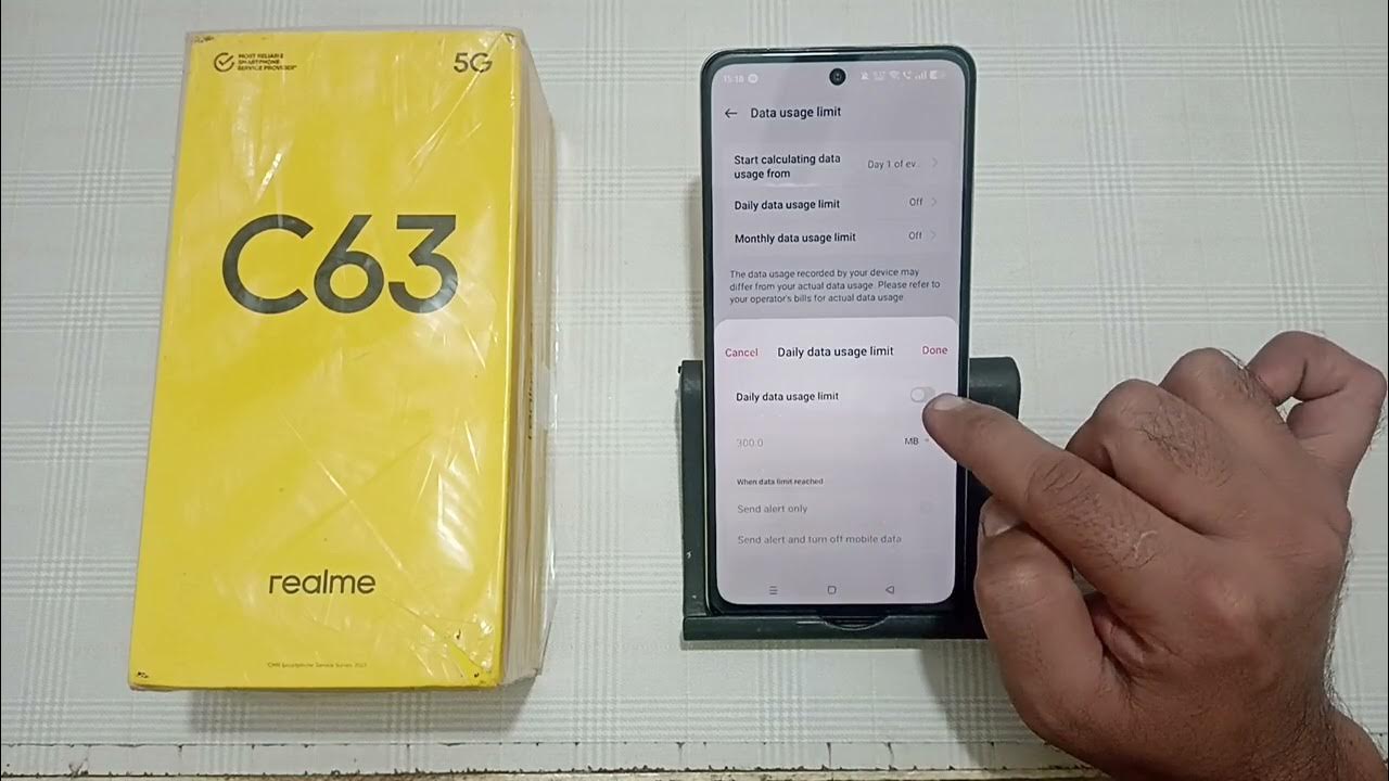 how to set data limit in realme c63, data limit set Karen - YouTube