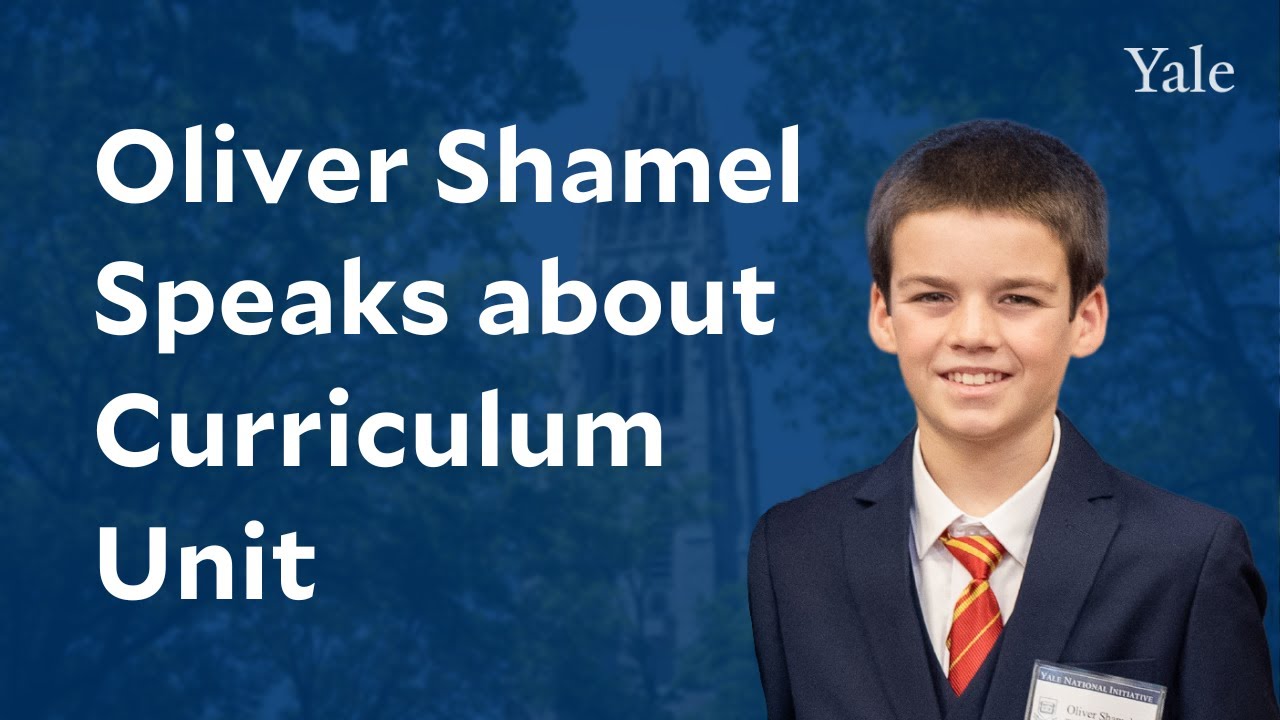 Tulsa Student Oliver Shamel Presents His Work from a Curriculum Unit ...