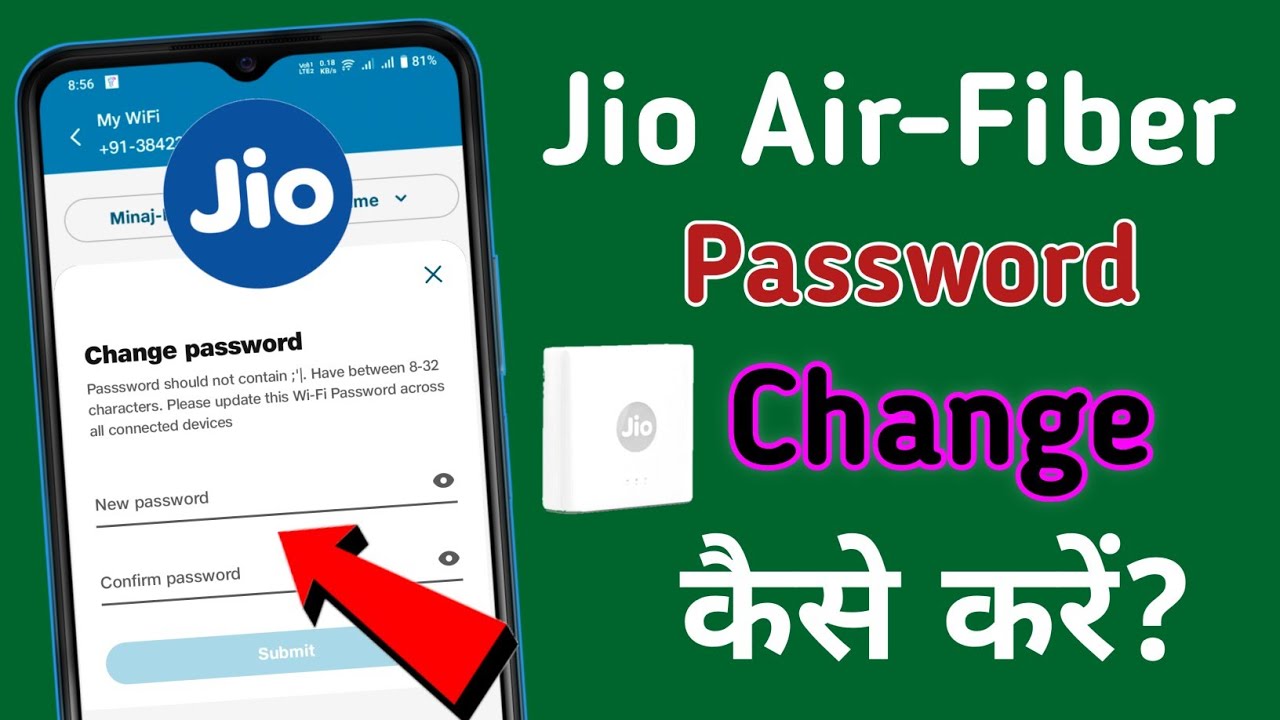 Jio AirFiber Password Change Kaise Kare ! How to Change Jio AirFiber Wi ...