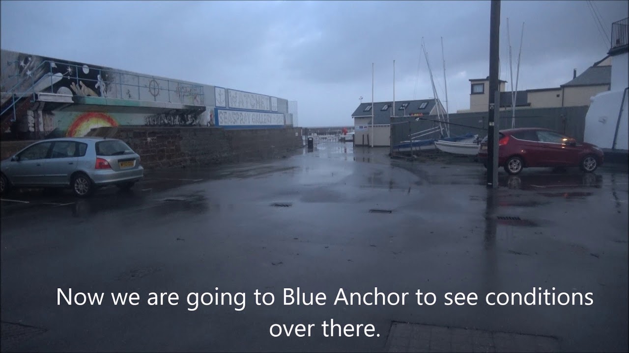 STORM AT WATCHET AND BLUE ANCHOR WEST SOMERSET 3 JANUARY 2018 Part 2 ...