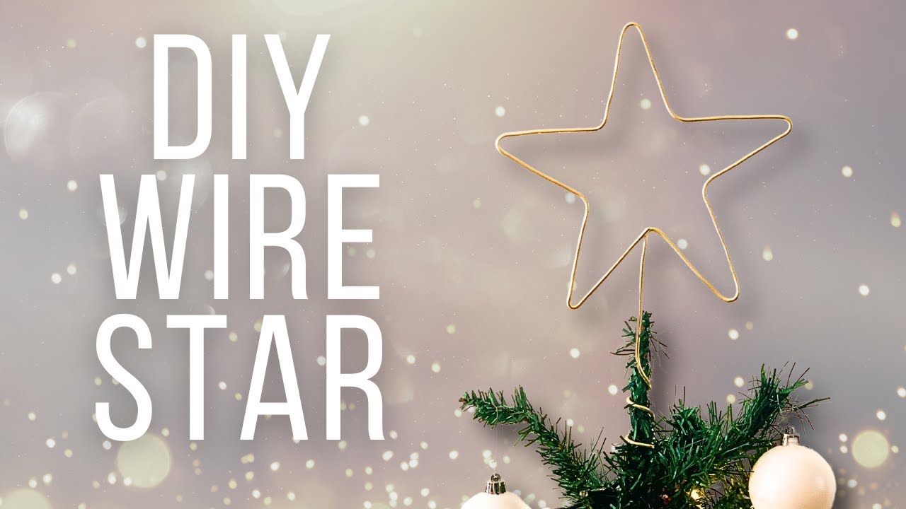 DIY CHRISTMAS TREE TOPPER 🌟 Aluminium Wire Star Tutorial - YouTube