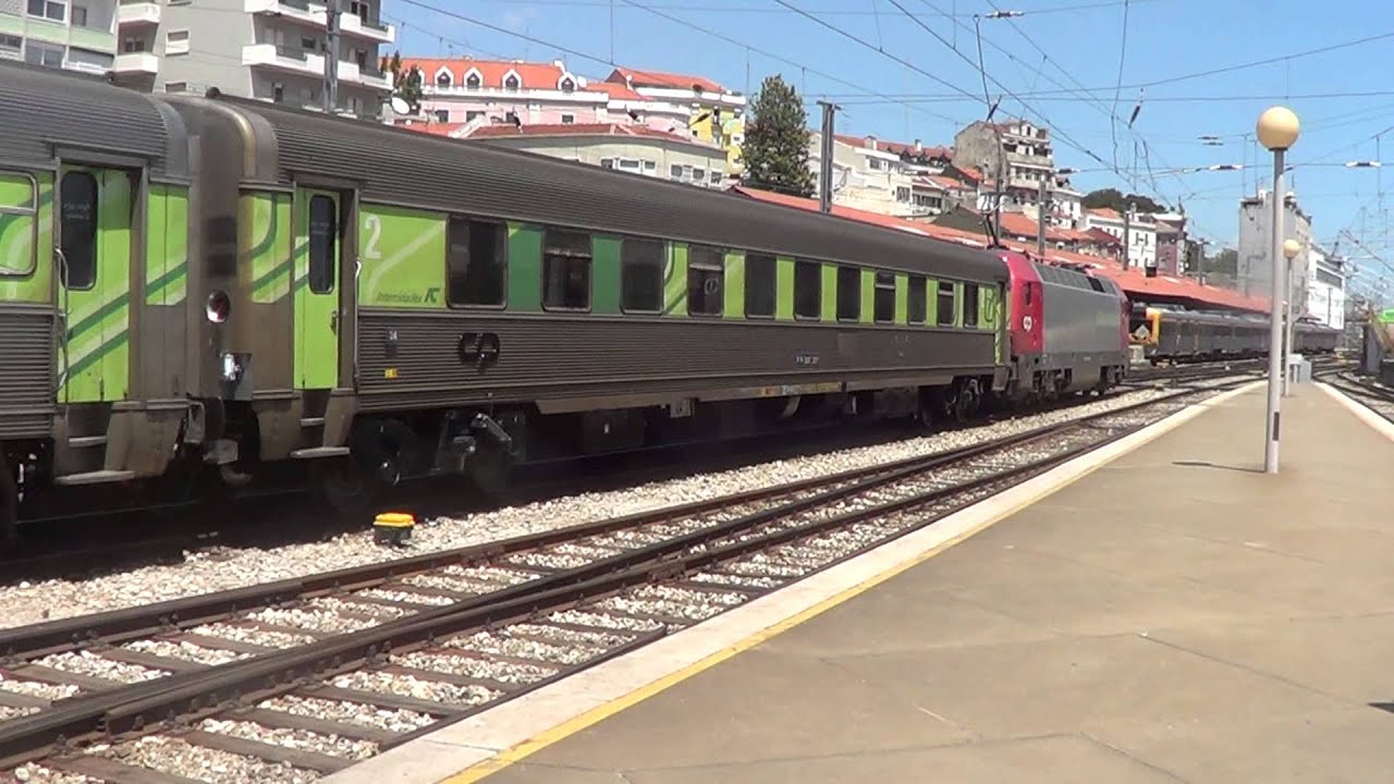 CP 5600 loco 5605 + sorefames departs Lisboa Santa Apolónia not in ...