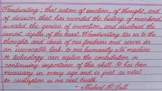 Cursive writing paragraph in English | Cursive handwrit... | Doovi