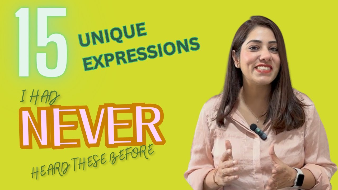 unique English idioms / expressions for everyday conversations - YouTube