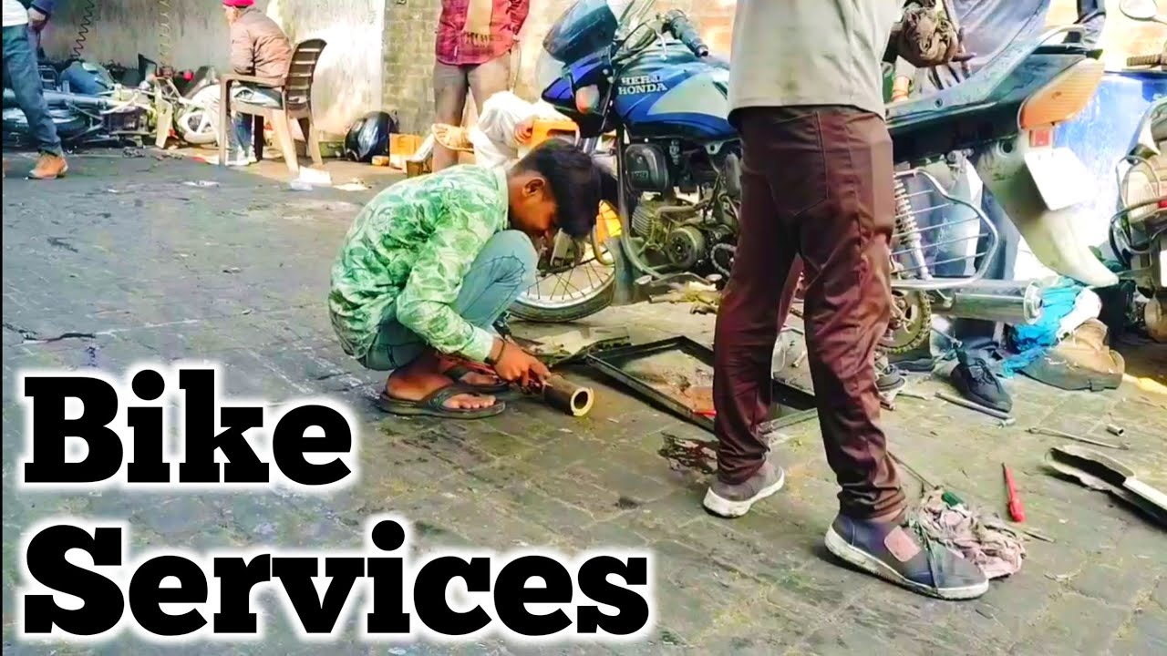Hero Bike Service Center |🧬| Air Filter Repairs Hero Oldest Bike - YouTube