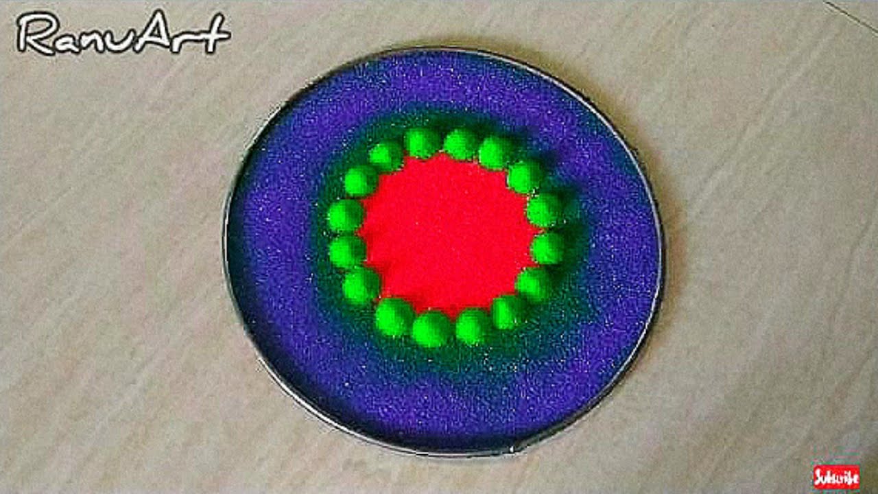 Easy Navratri Rangoli Design | Simple Diwali Rangoli | महालक्ष्मी ...