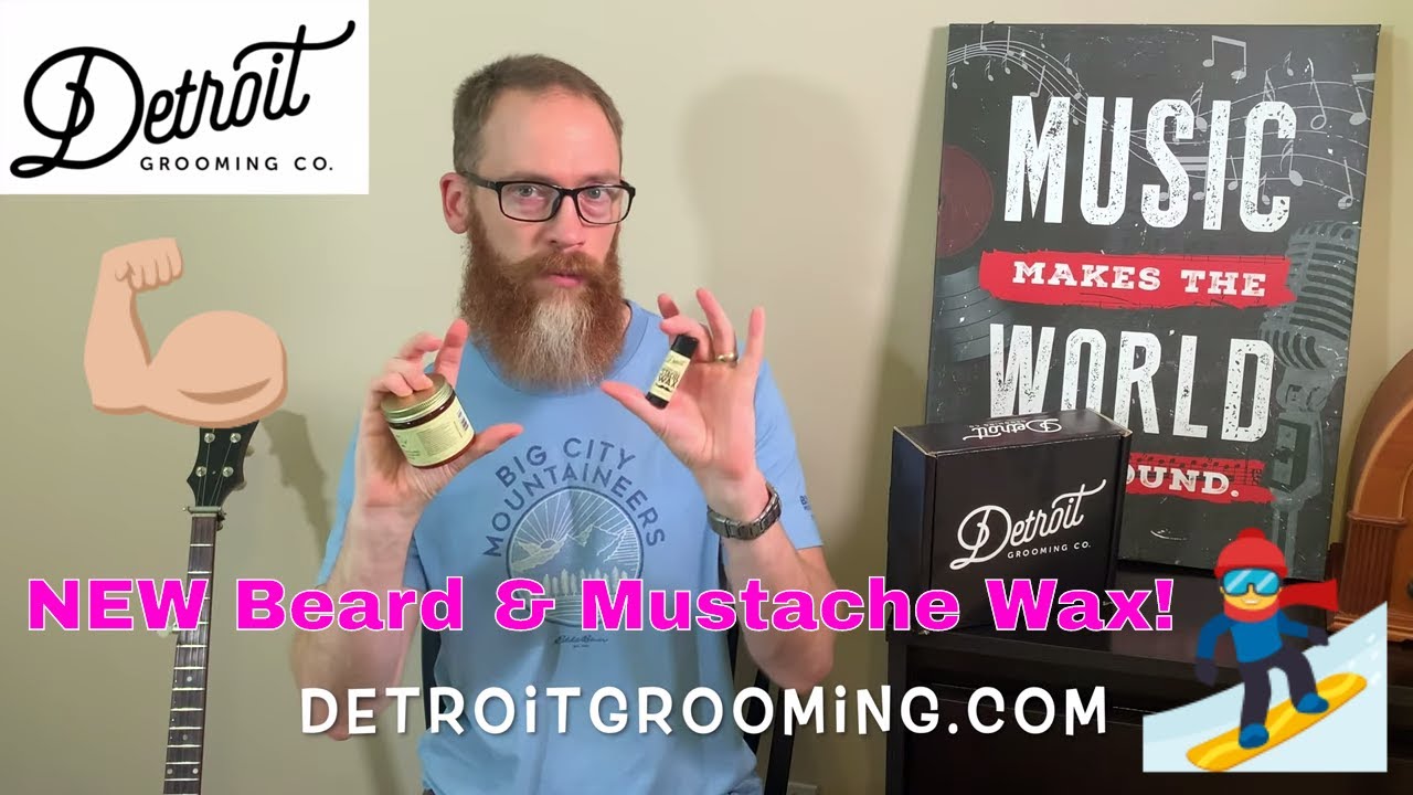 Product Review - Detroit Grooming Beard and Mustache Waxes - YouTube
