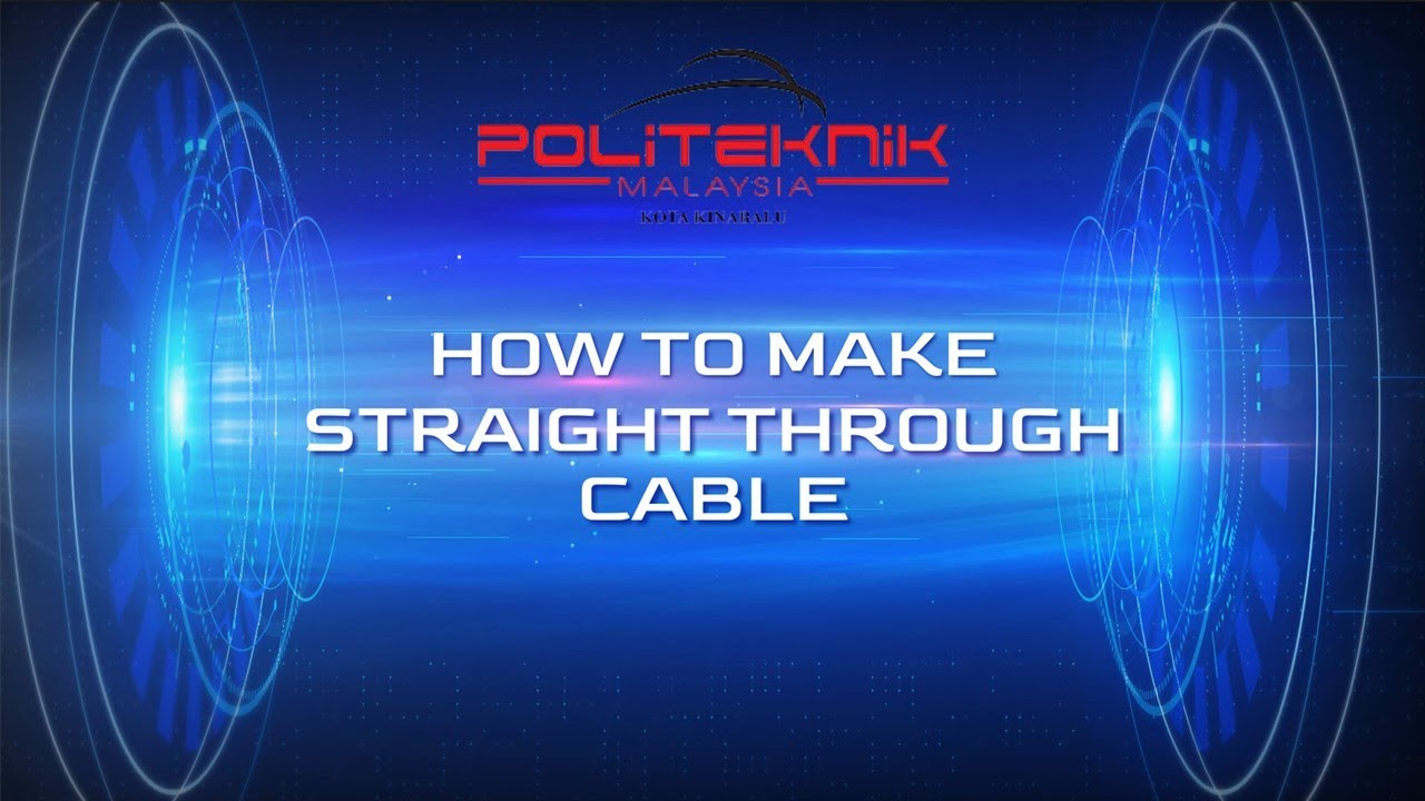 How to Make Straight Through Cable - YouTube