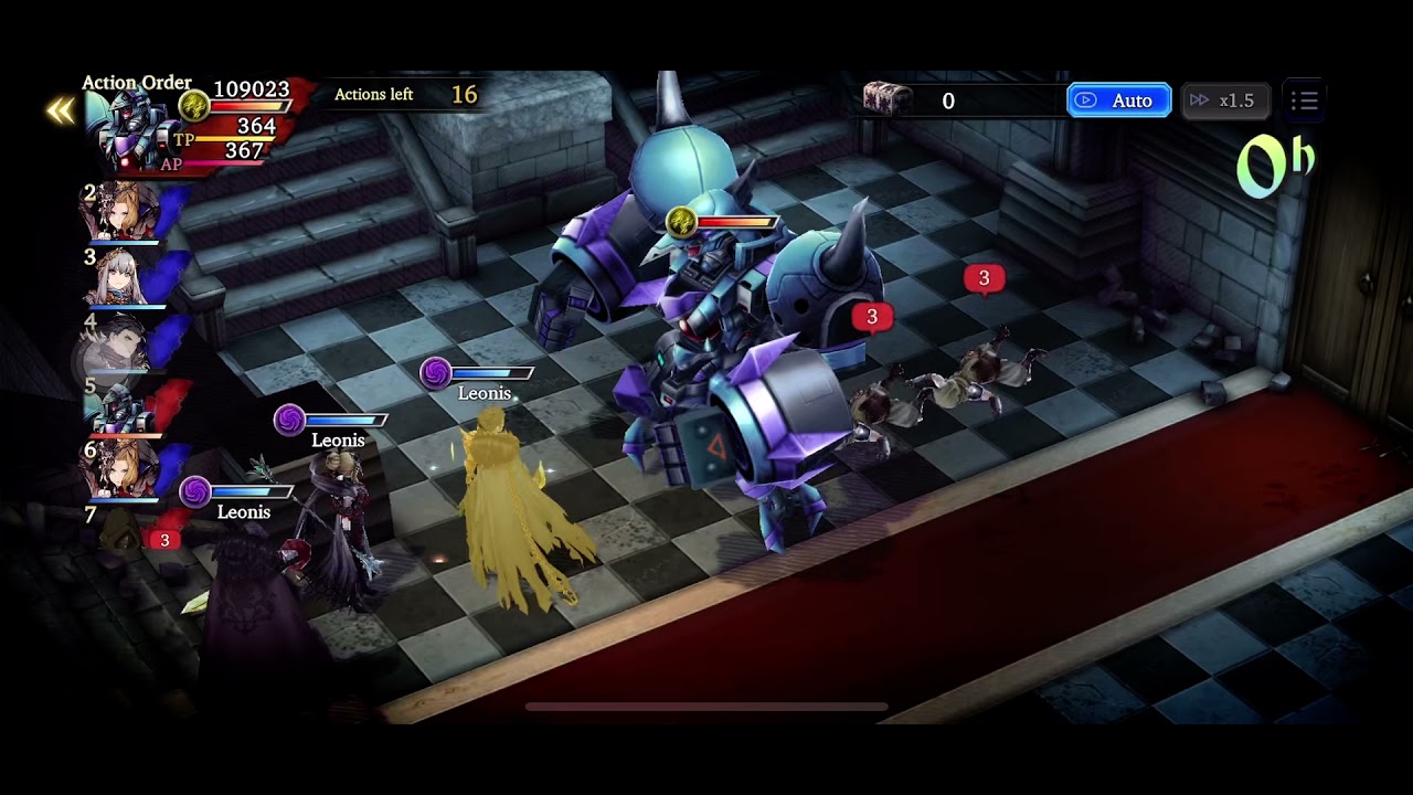 Aigaion Raid - Dark Slash Auto with Bonus unit 5 turns left - YouTube