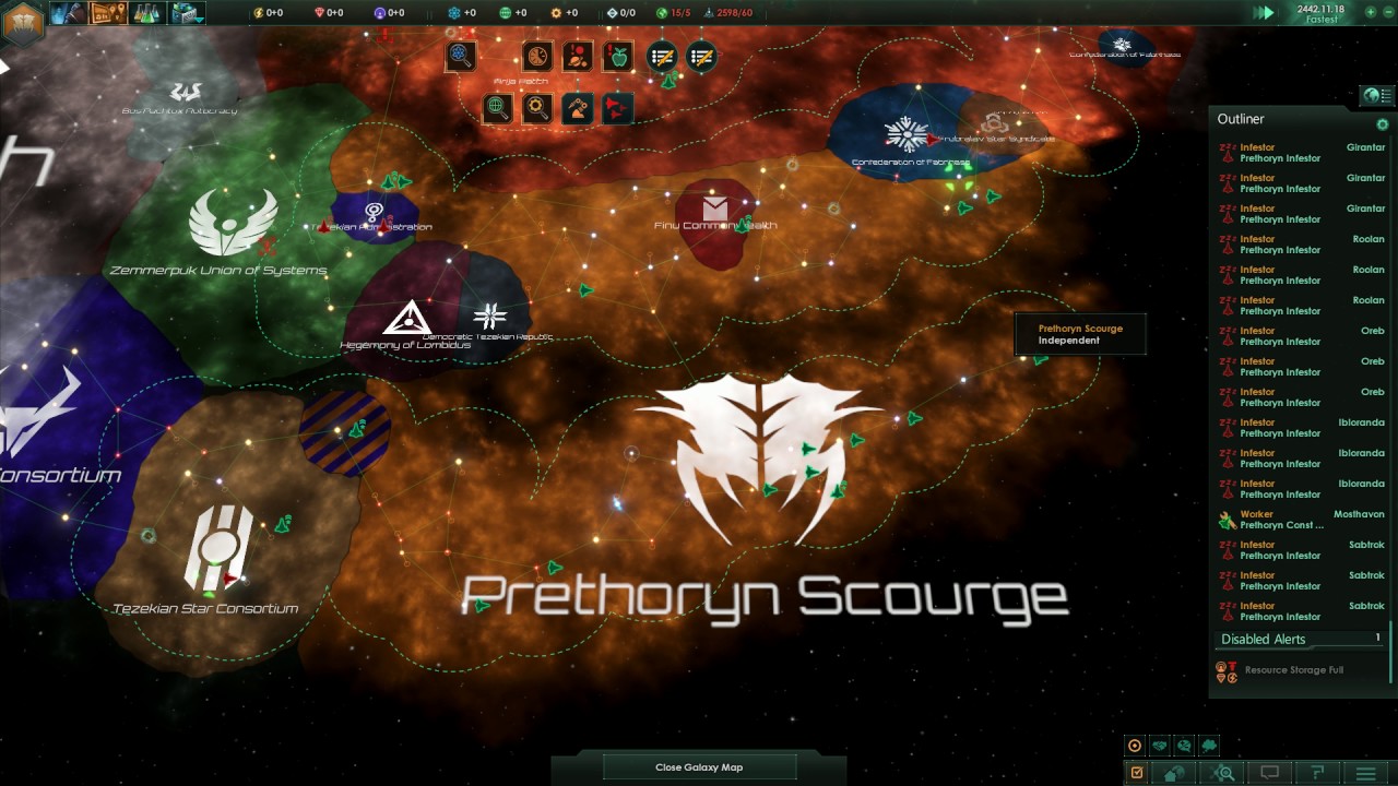 Stellaris 1.3 Bug: Prethoryn Scourge doesn't spawn new armies - YouTube