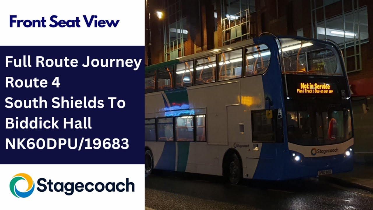 FULL ROUTE JOURNEY | Stagecoach North East Bus Route 4 - South Shields ...