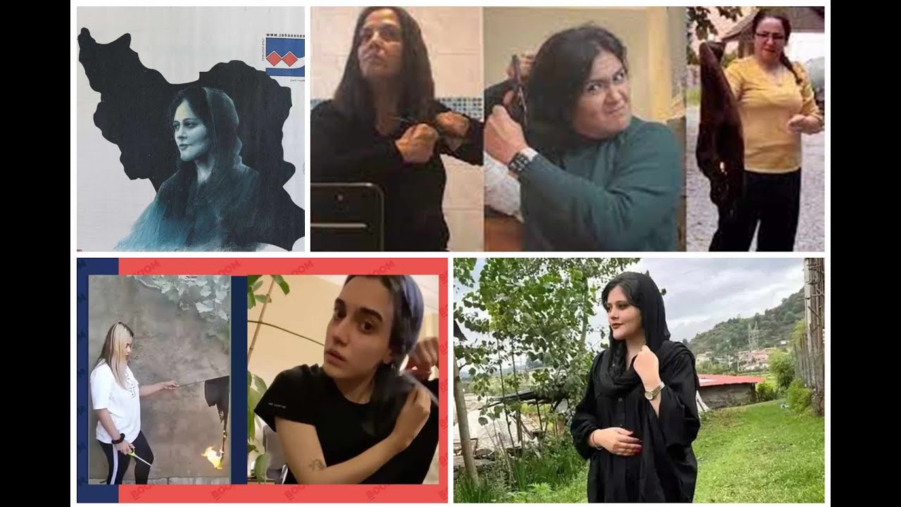 Iran Women Cut Hair, Burn Hijab - YouTube