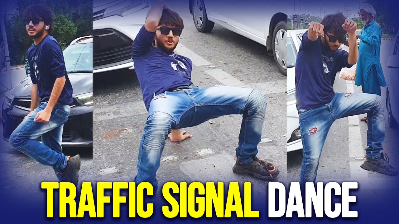 Dance on Road | Traffic Signal Dance | Traffic Dancer | Dastak TV - YouTube