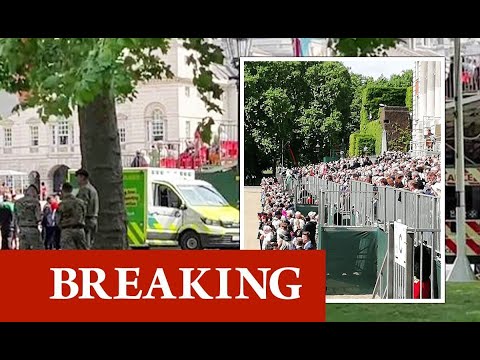 Trooping the Colour chaos: Stand collapses and spectator 'falls through ...
