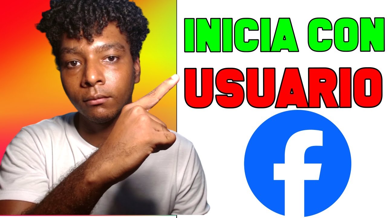 COMO INICIAR SESIÓN en FACEBOOK con el NOMBRE de USUARIO - YouTube