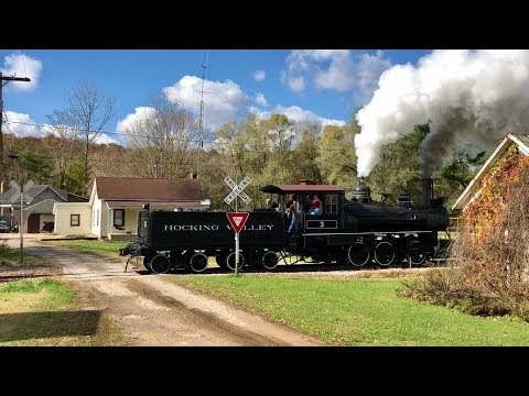 Steam Locomotive Returns! Hocking Valley Scenic Railway! First Steam In ...