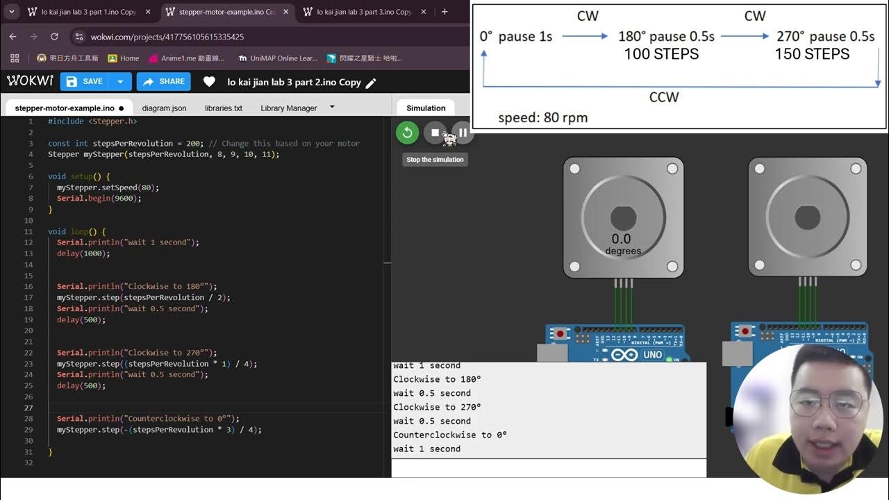 ELECTRICAL MACHINE AND POWER SYSTEMS(EXPERIMENT 3-Stepper Motor Characteristic) LO KAI JIAN new ...