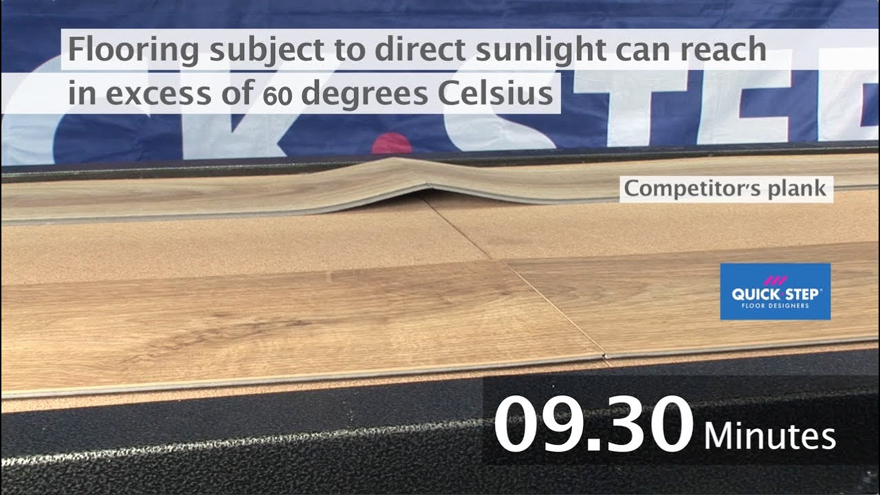 Quick Step Vinyl Heat test - YouTube