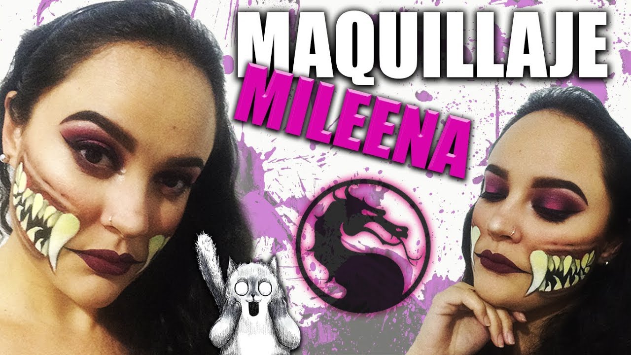 MAQUILLAJE MILEENA MORTAL KOMBAT | fx makeup paso a paso - YouTube