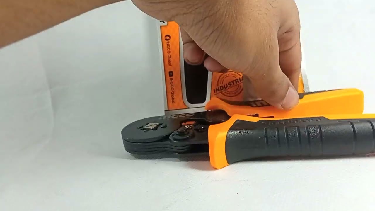 Ingco Ratchet Crimping Plier HRCPG05210 in Pakistan - YouTube