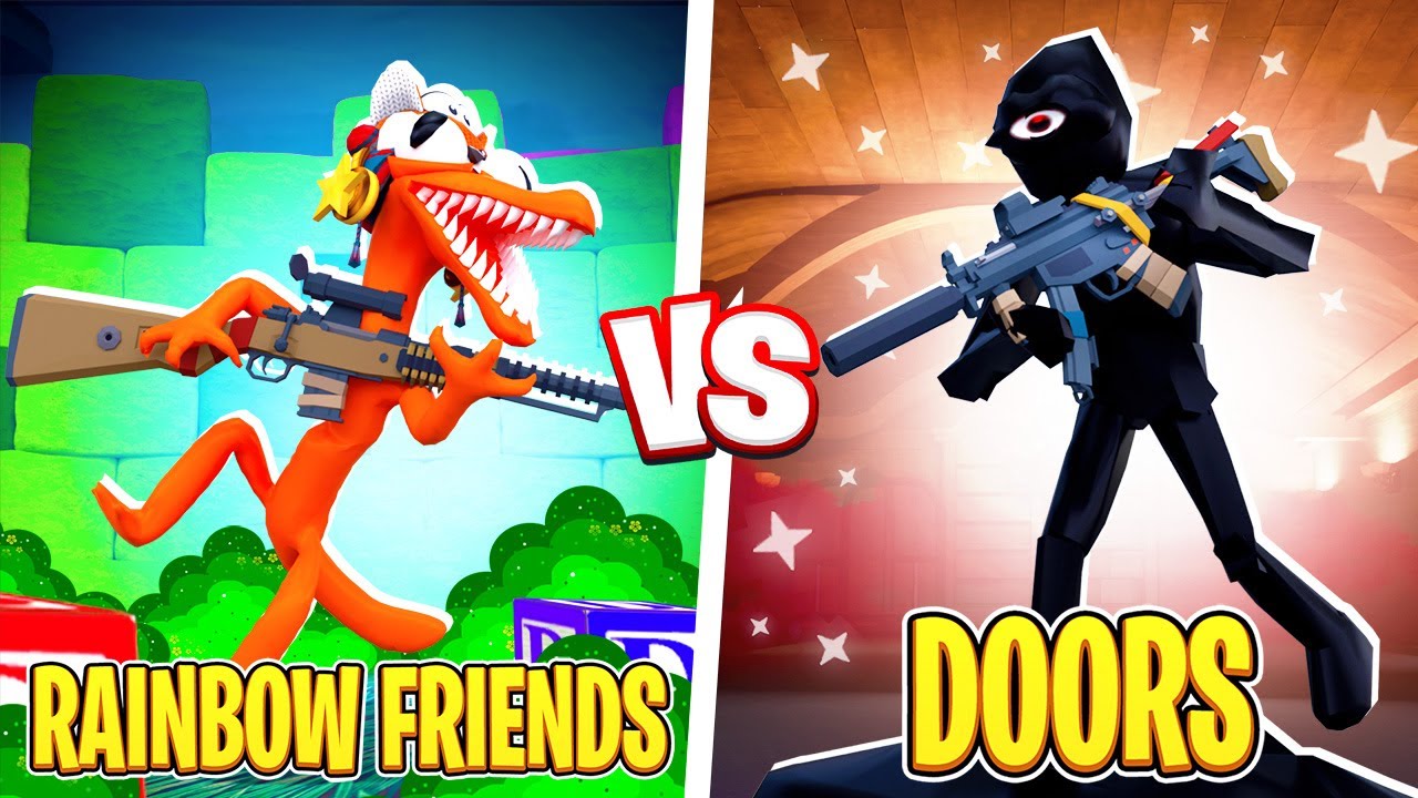DOORS vs Rainbow Friends mas Todos tem Armas nas DOORS😲 Roblox - YouTube