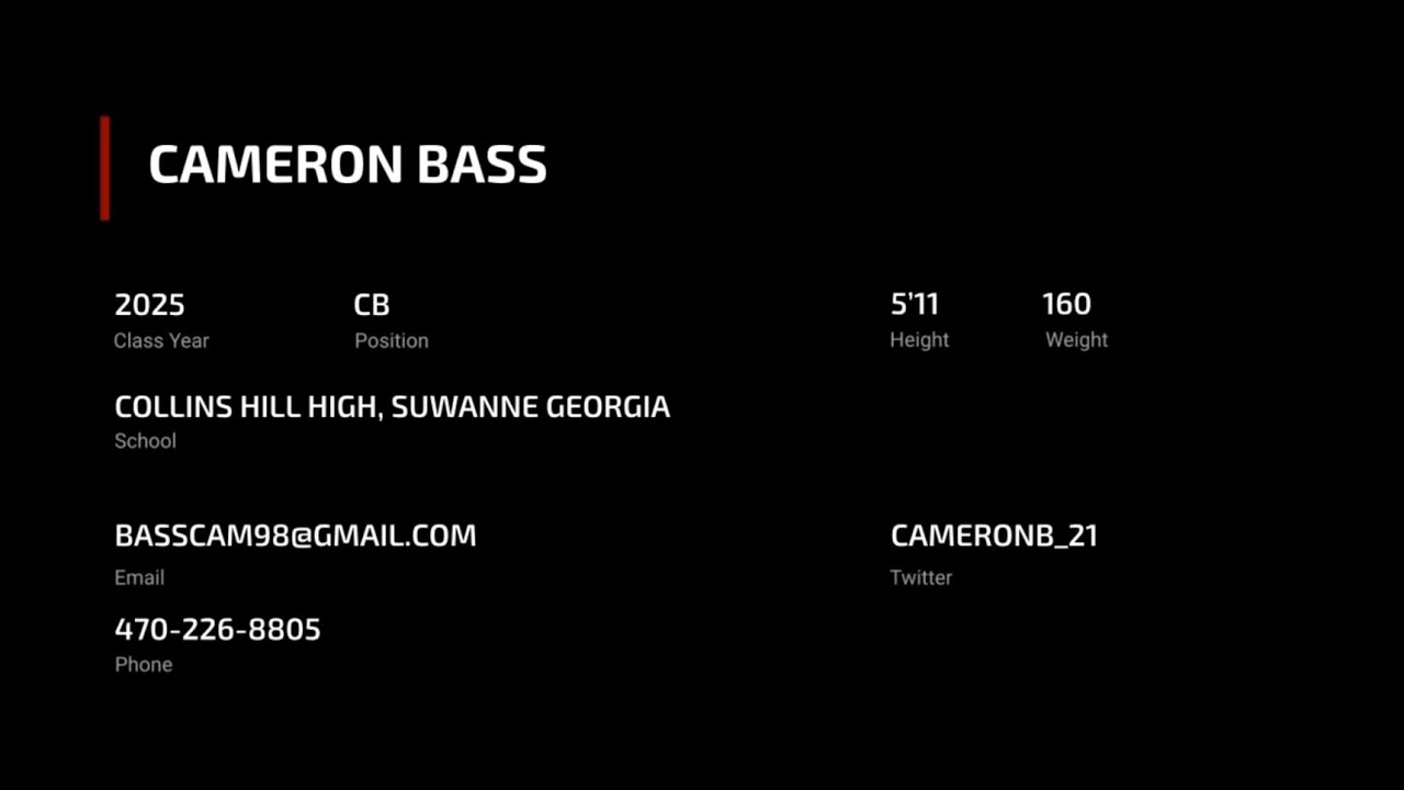 Cameron Bass (2025, CB) - YouTube