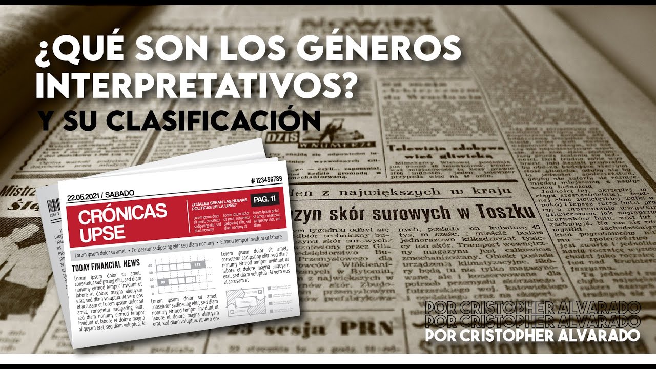 ¿Qué son los Géneros Interpretativos? - YouTube