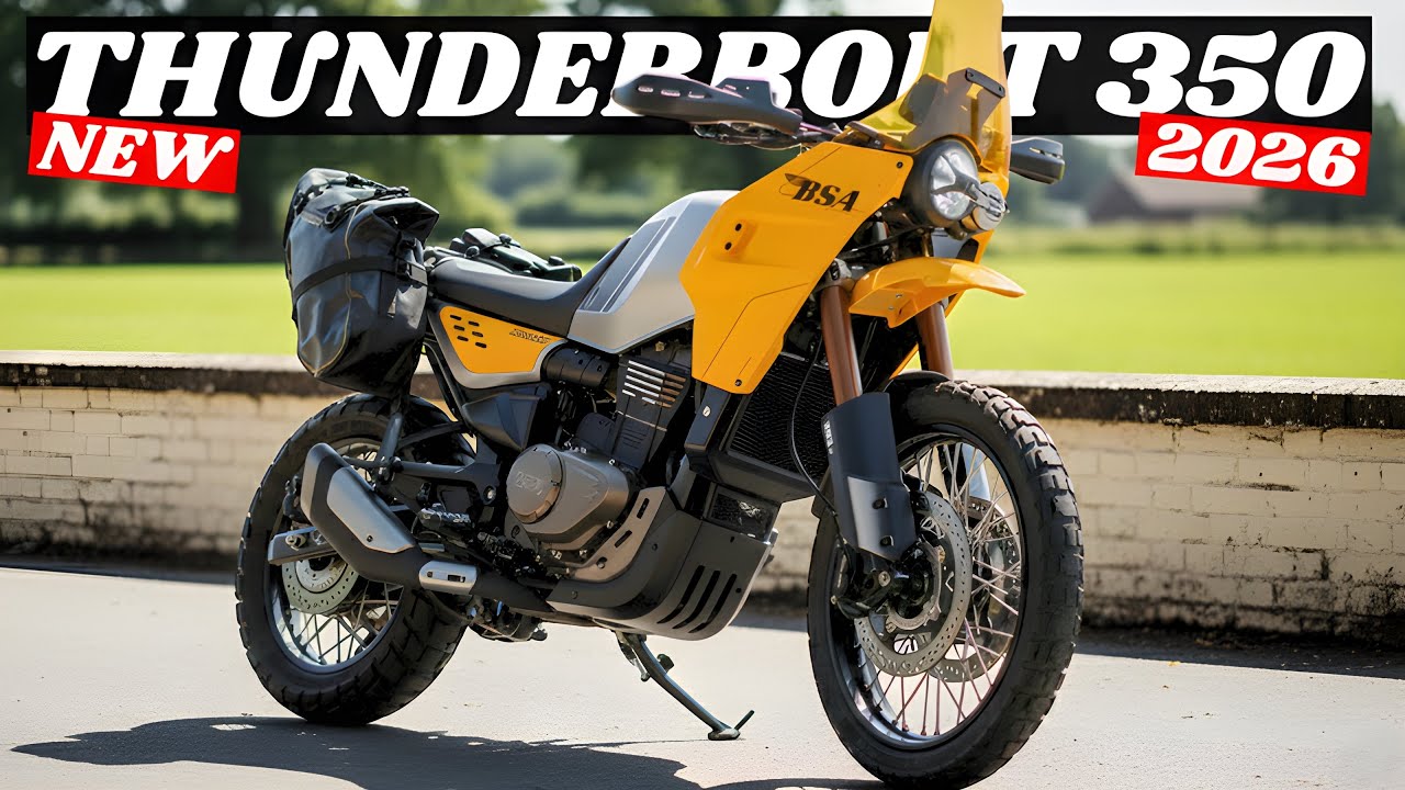 All-New BSA Thunderbolt 350 | Retro Adventure Bike Reborn for 2026 ...