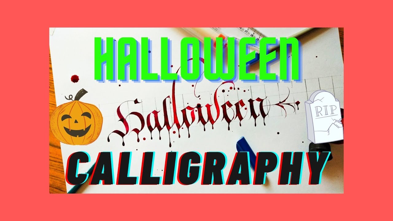 Halloween Calligraphy Idea | Using Pilot Parallel Pen | Write with Me ...