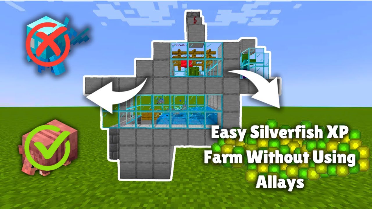 BEST Silverfish XP Farm in Minecraft Bedrock 1.21 WITHOUT Allays - YouTube