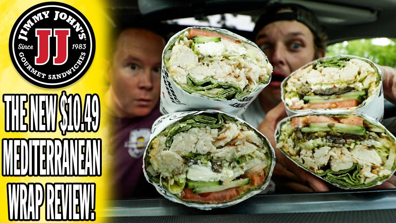 Jimmy John's NEW Mediterranean Chicken Wrap | Worth $10.49??? - YouTube